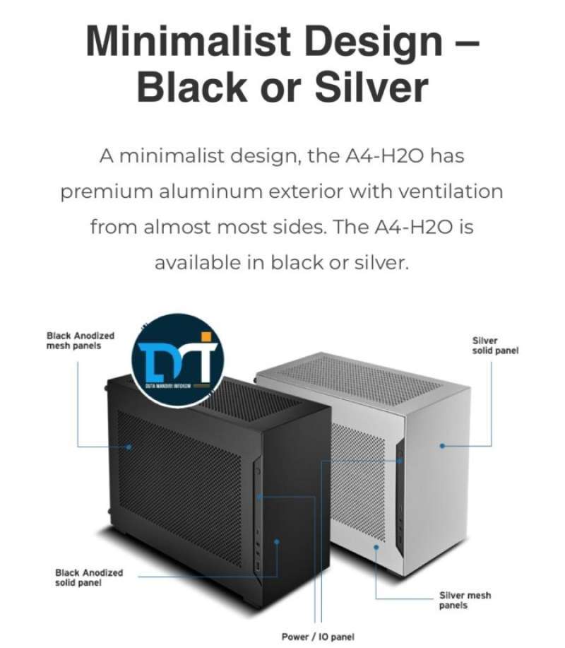 Promo Lian Li A4h2o I A4-h2o I A4h20 Aluminum Compact Mini-itx Gaming ...