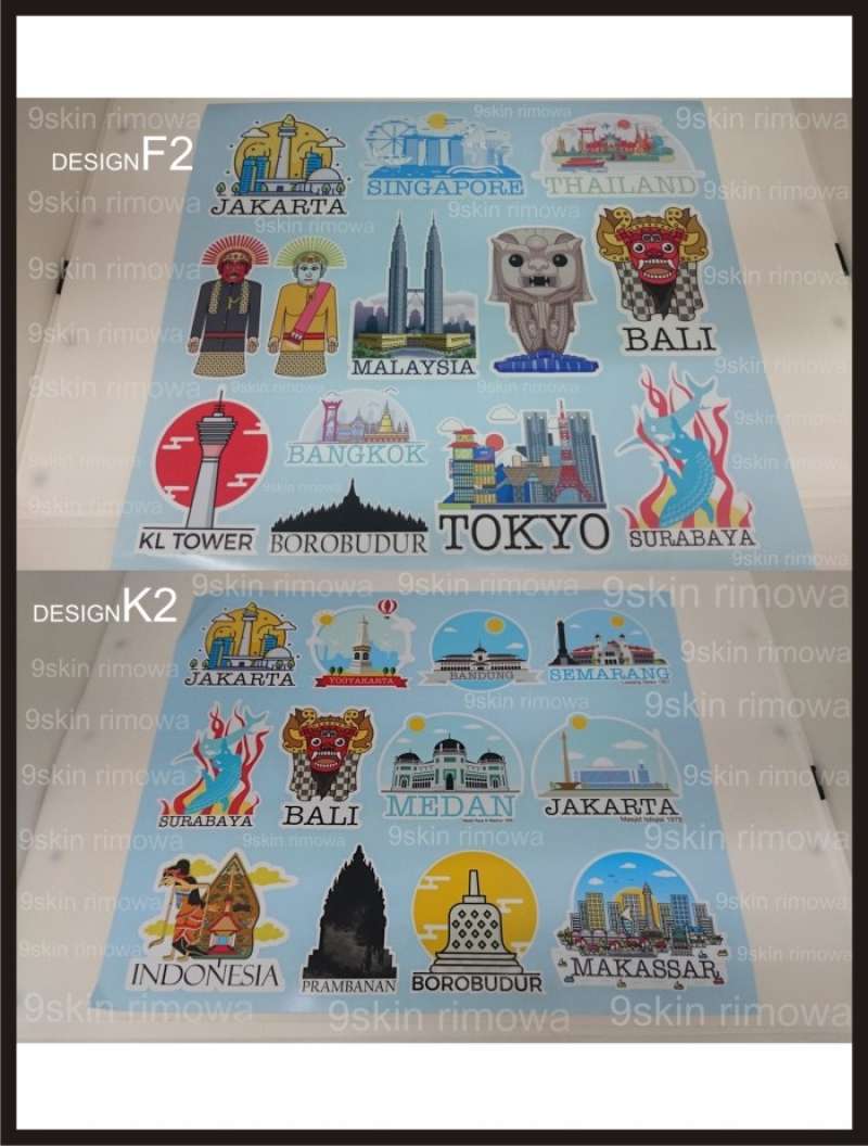 Jual Sticker Rimowa Design 43/ Stiker untuk koper / Stiker Anti Air ...