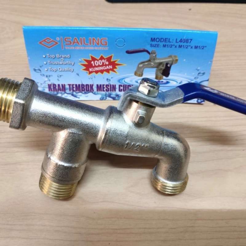 Jual Kran Mesin Cuci cabang L4087/KRAN CABANG LURUS MESIN CUCI SAILING ...