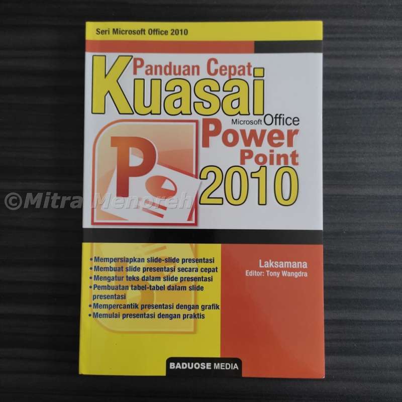 Jual Baduose Media Buku Belajar Komputer Microsoft Office 2010 ...