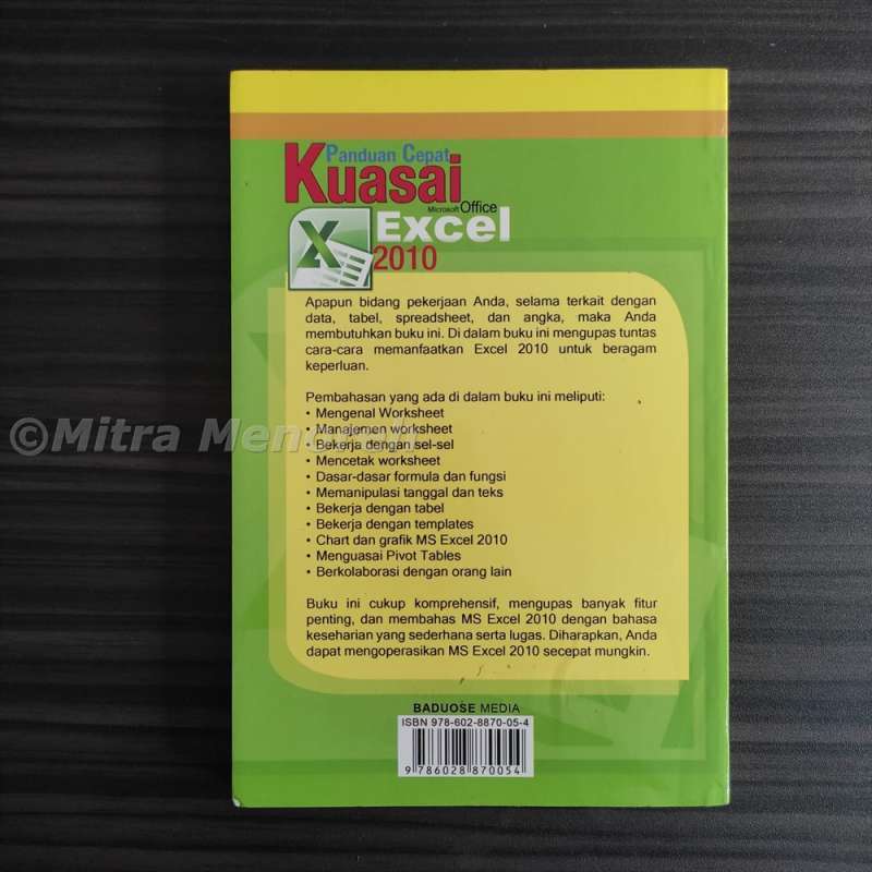 Jual Baduose Media Buku Belajar Komputer Microsoft Office 2010 ...