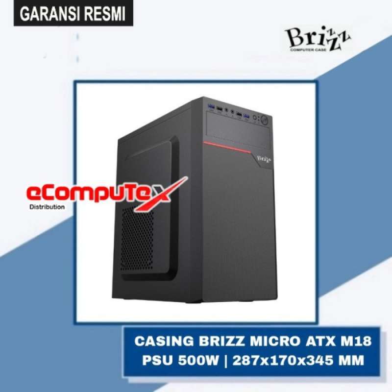 Jual Casing Pc Komputer Brizz Micro Atx M18 / M 18 Include Psu 500w 500 ...