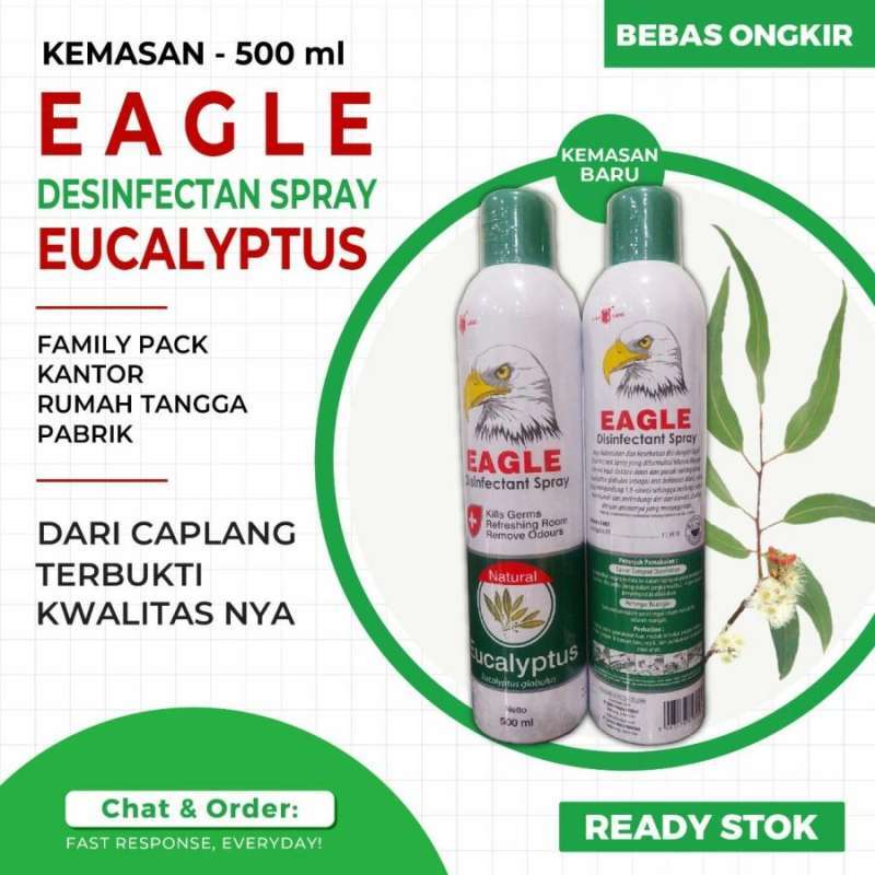 Jual Eagle Eucalyptus Disinfectant Spray - Spray Anti Corona - 500 ml ...