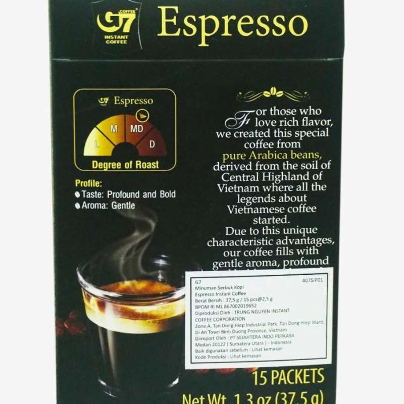 Jual Kopi Vietnam Asli Trung Nguyen G7 Coffee Coffeemix 3in1 Isi 22 ...