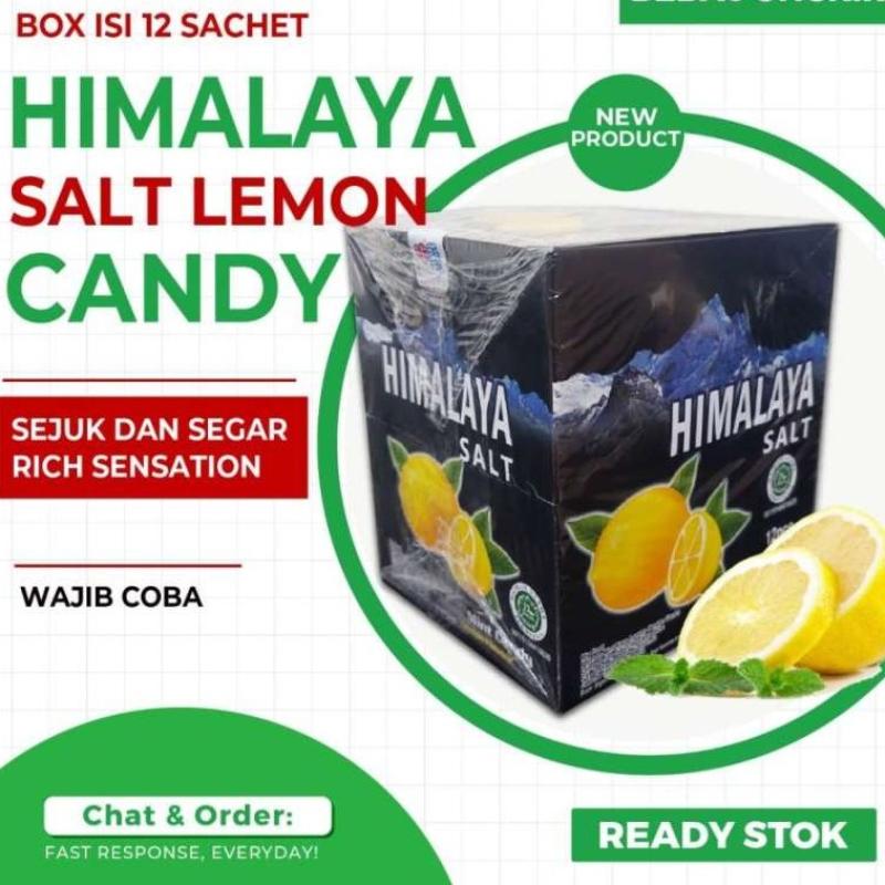 Promo Himalaya Salt candy /permen segar mint rasa lemon BOX -Anti ...