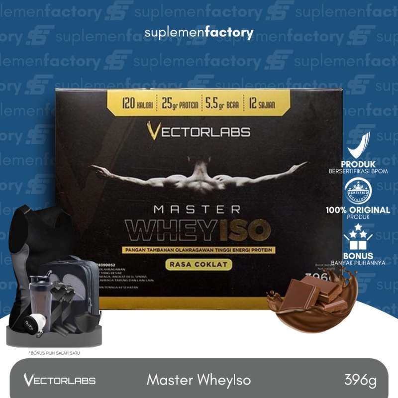 Jual VectorLabs Master Whey Isolate 12 Sachet 396gram Susu Protein di ...