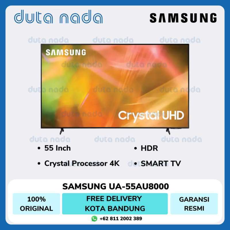 Jual SAMSUNG CRYSTAL UHD 4K SMART TV 55 INCH 55AU8000/ UA55AU8000 di Seller Duta Nada Official ...