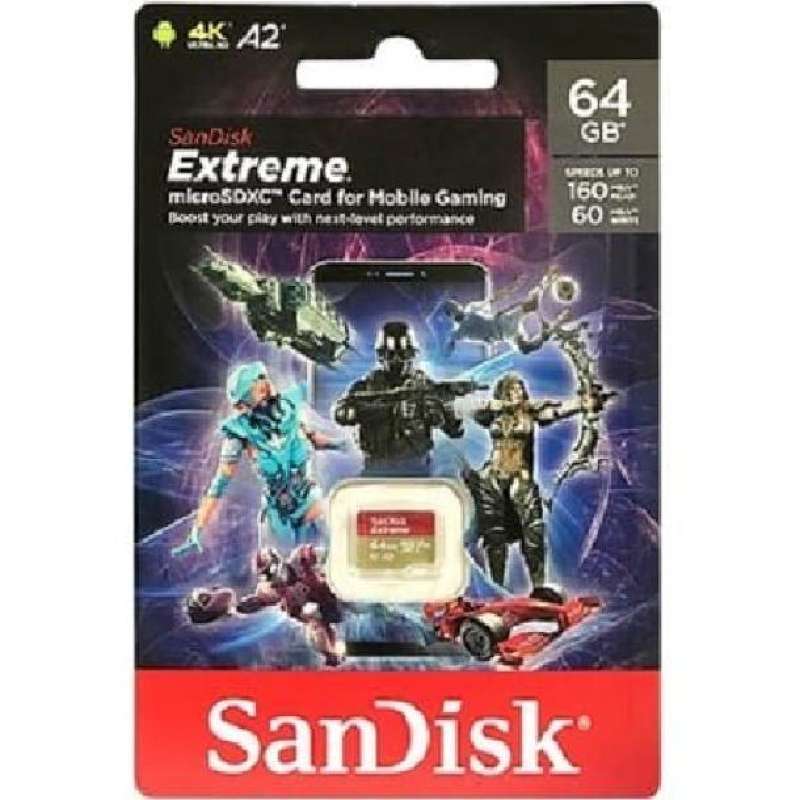 Jual SANDISK Extreme A2 Micro SD Card for Mobile Gaming 64GB 160MBps di ...