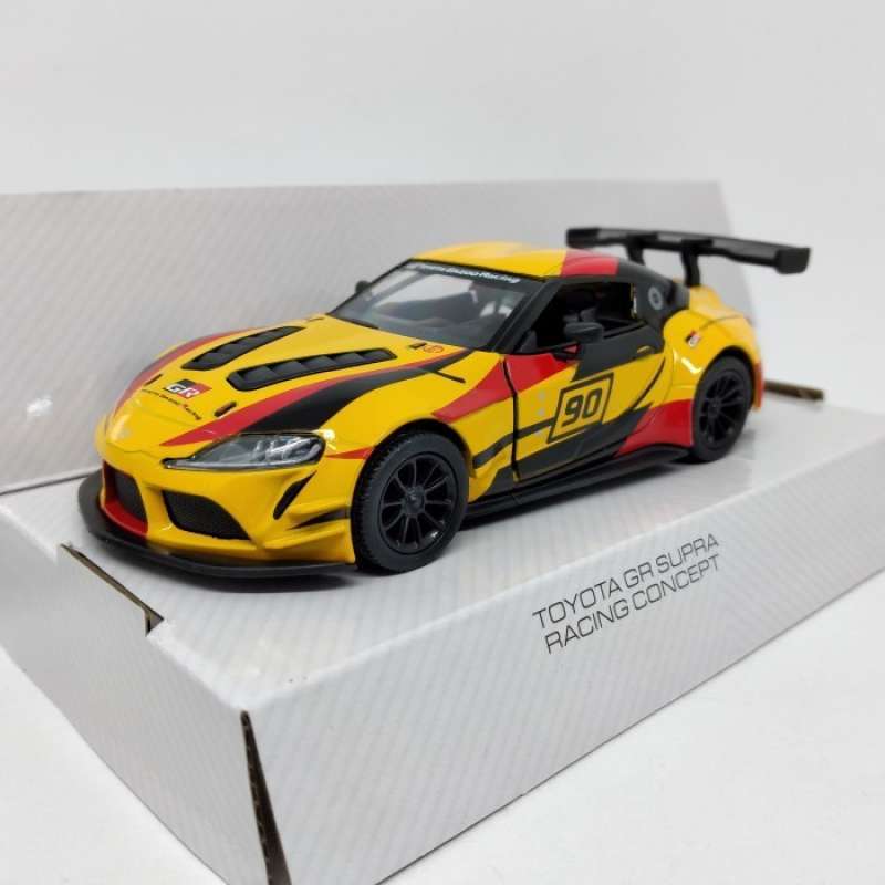 Jual diecast mobil koleksi Toyota GR Supra Racing Concept Kinsmart ...