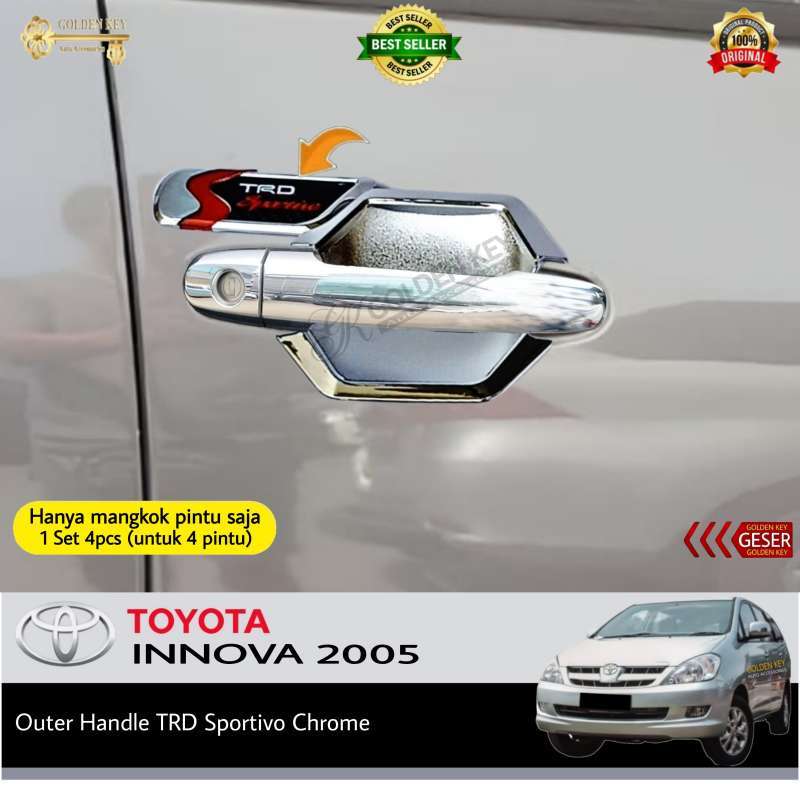 Jual Outer Handle Innova 2005-2015 Mangkok Pintu TRD Sportivo Chrome di Seller GOLDEN KEY ACC ...