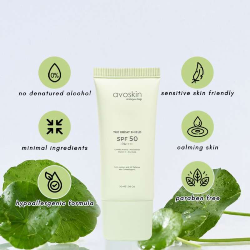 Jual Avoskin The Great Shield Sunscreen SPF 50 PA++++ 30 ml di Seller ...