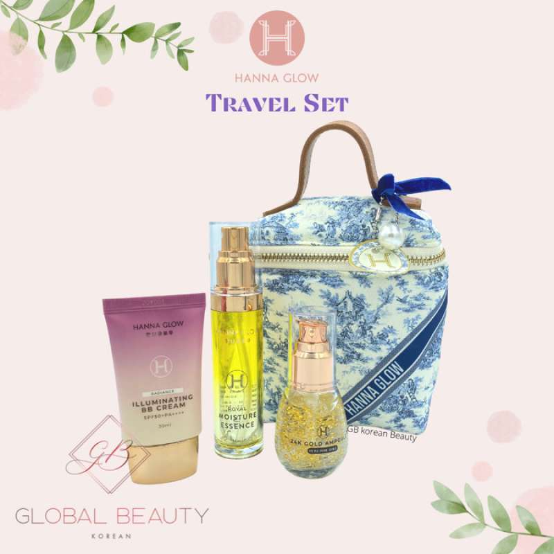 Jual Hanna Glow Travel Kit Essence Serum Gold BBcream SPF 50 di Seller Alfa Healthy Radika ...
