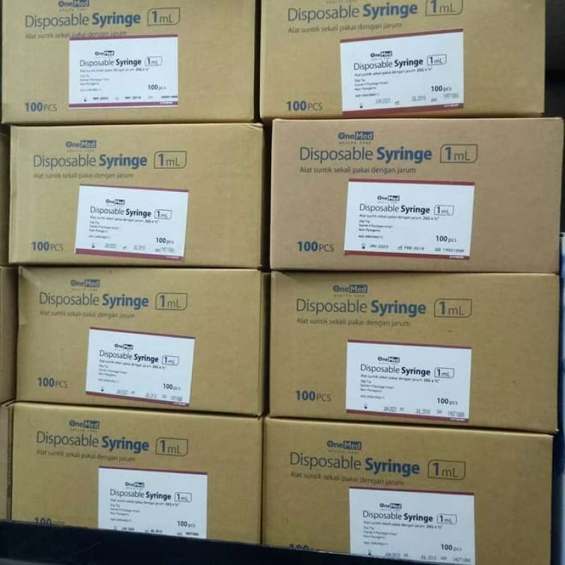 Jual spuit 1cc onemed 1cc syringe onemed 1ml jarum onemed 1cc di Seller ...
