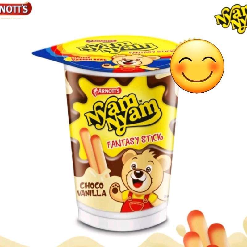 Jual Nyam nyam fantasy stick 25 gr isi 3 pcs rasa : choco vanila/choco ...