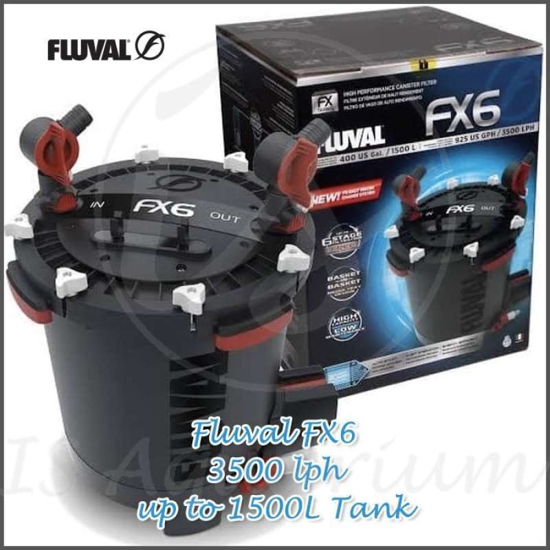 Promo Canister Fluval FX6 - Canister Filter 3500LPH Filter Aquascape FX ...