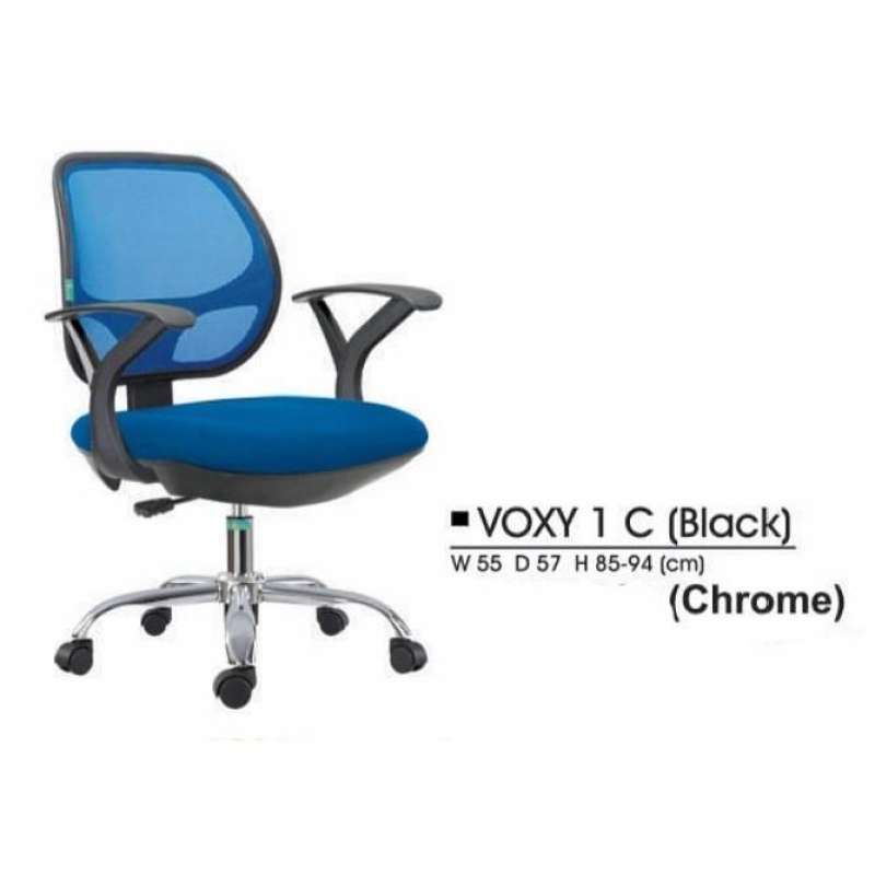 Jual Kursi Kerja Kursi Kantor jaring Donati Decco Voxy I C Kaki Besi ...