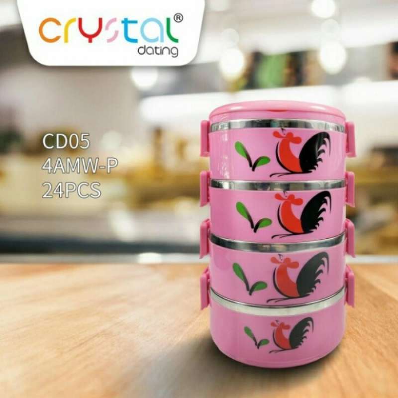 Jual Rantang Ayam Warna 4 Susun - Rantang Lunch Box - Rantang Warna Di ...