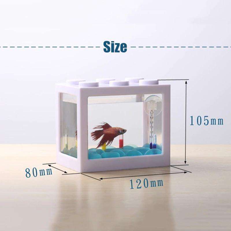 Jual Aquarium Ikan Cupang Akrilik Model Brick Lego Block Akuarium Mini ...