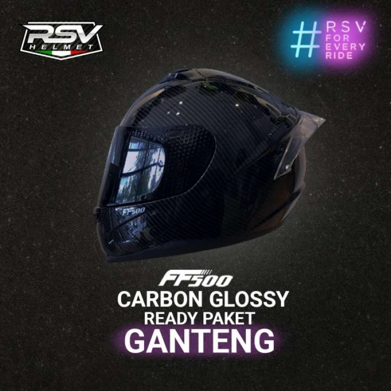 Promo HELM RSV FF500 CARBON GRAPHIC GLOSSY PAKET GANTENG + SPOILER ...