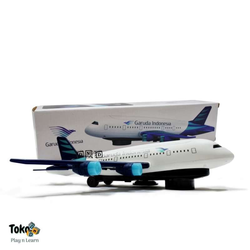 Jual Mainan Anak Pesawat Terbang Model Garuda Indonesia Airbus A380-220 ...