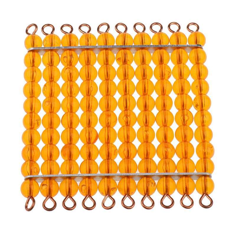 Promo Montessori Mathematic Material 1-100 Numbers Count Hundred Beads ...