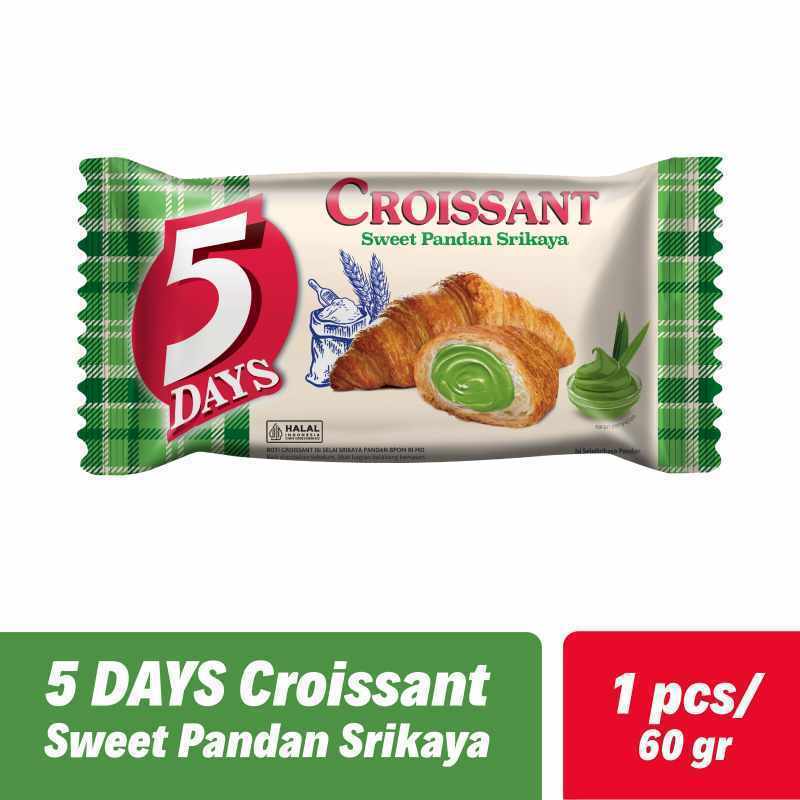 Jual Whs - Bandung - 5 Days Croissant Pandan Srikaya [60 G] Di Seller ...
