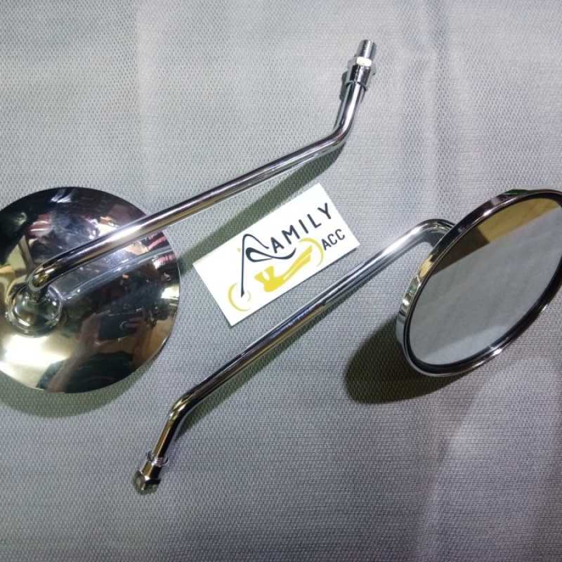 Promo Spion Retro Klasik Bulat Model Vespa Chrome Motor Yamaha dan ...