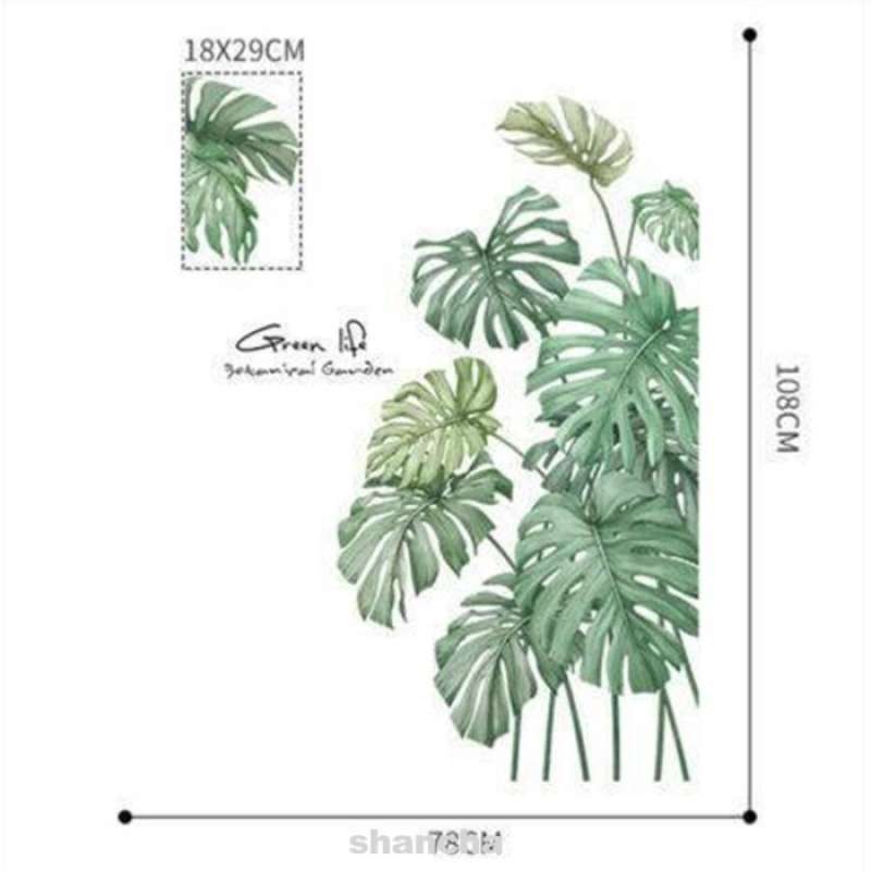 Jual Diy Stiker Dinding Dengan Bahan Mudah Dilepas Dan Gambar Daun ...