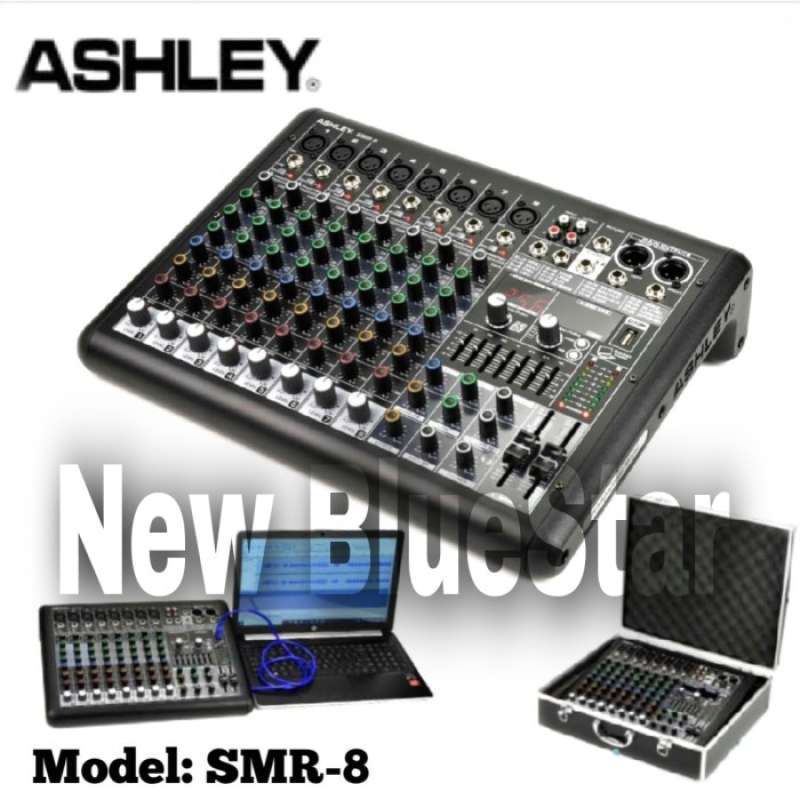Jual Mixer Audio/Amplifier Ashley SMR 8 Original 8 Channel USB Bluetooth di Seller Mistcont ...