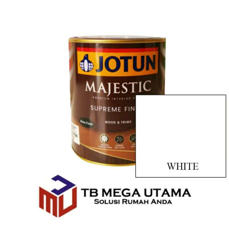 Jual Jotun Majestic Supreme Finish White 0,9 Liter | Cat Kayu Besi ...