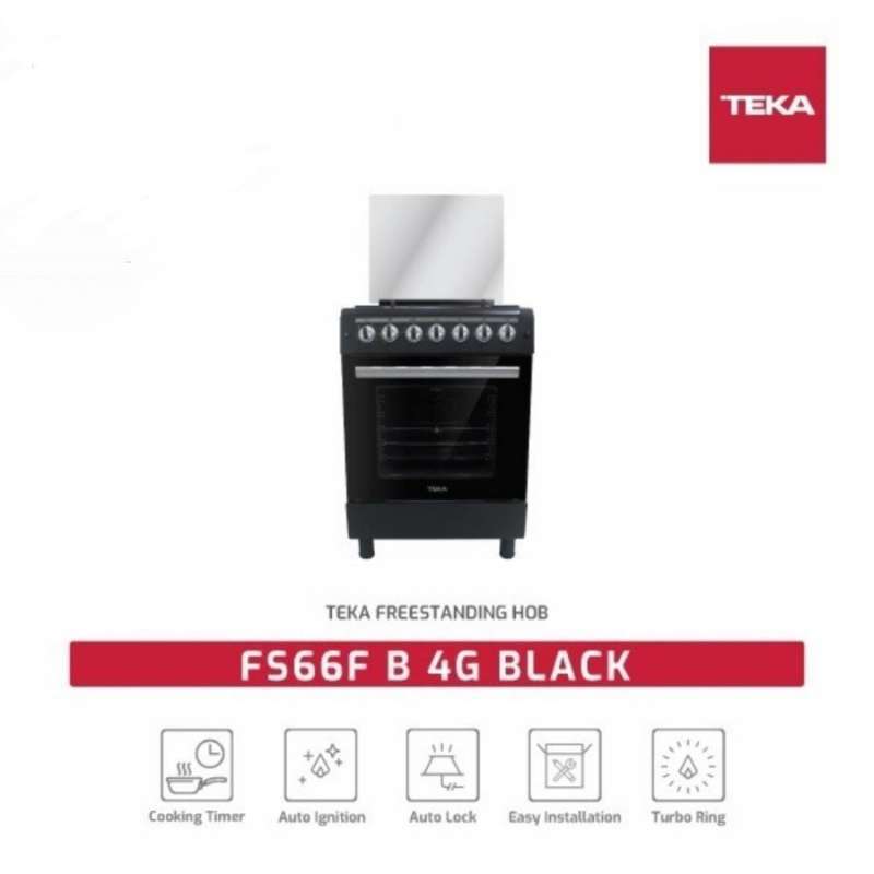 Jual Freestanding Cooker Teka FS66F 4G Black Free Ongkir Area ...