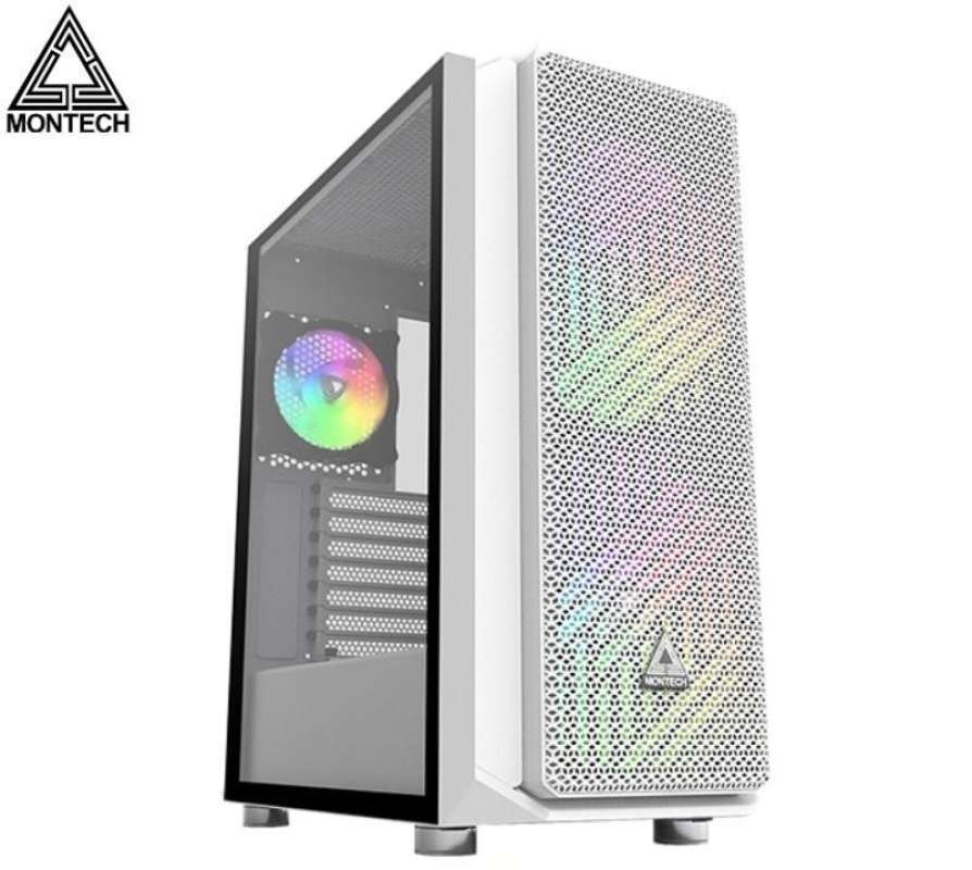 Jual MONTECH AIR X WHITE ARGB AIrflow Mesh Tempered Glas Mid ATX Tower ...