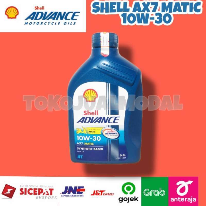Jual Oli Motor Shell Advance Ax7 Matic 0,8 L ( Barcode Scan ) di Seller ...