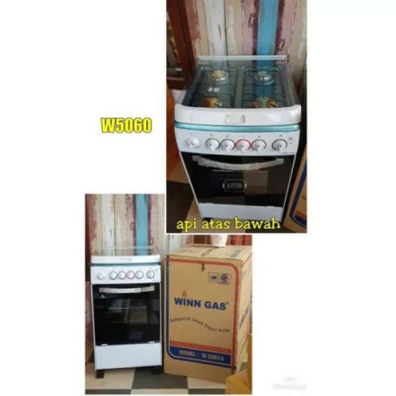 Promo Standing kompor win gas W 5060 with oven dengan pemantik Diskon 7 ...