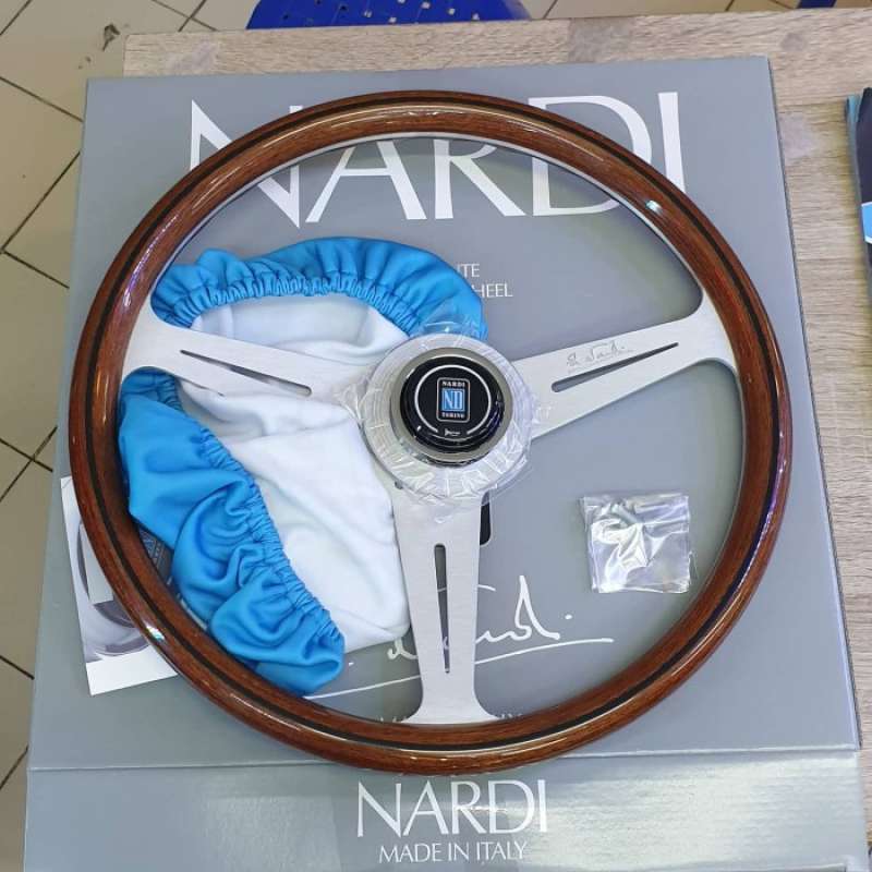 Jual Stir Racing Nardi Kayu / Nardi Wood Classic Silver Spoke Original ...