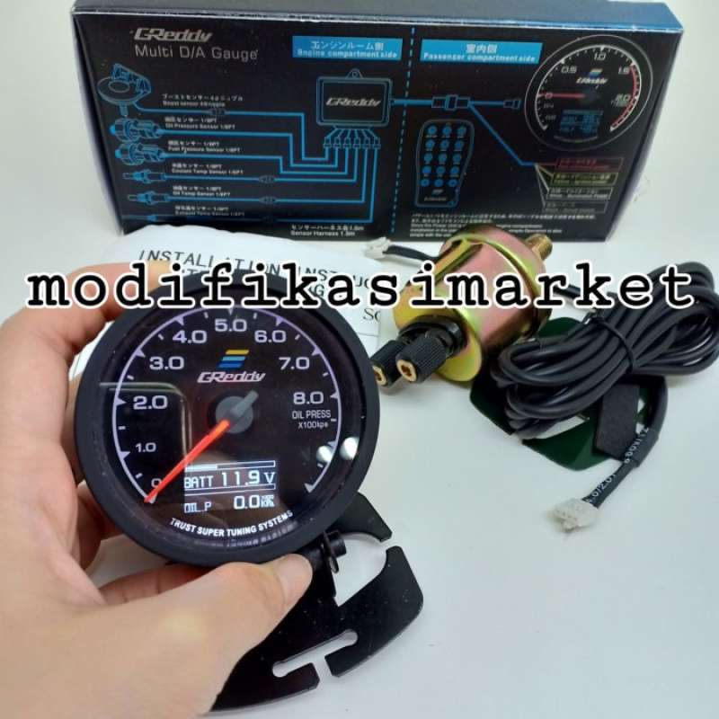 Promo Gauge Indikator Greedy Greddy Oil Pressure Oil Press High Quality ...