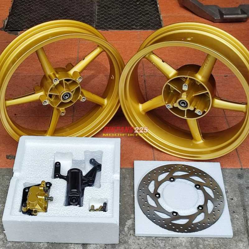 Promo paket velg vrossi sanca R15 V3 MT15 R15 V4 XSR155 set double disk ...