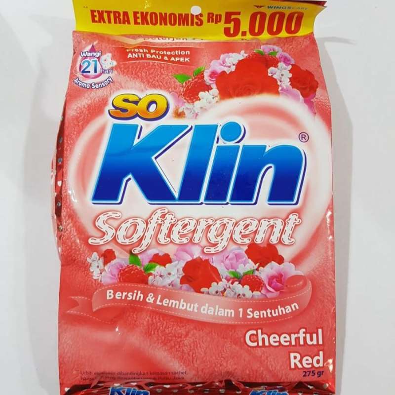 Jual So Klin Detergen Bubuk 275gr/Detergent/Sabun Cuci Baju di Seller ...