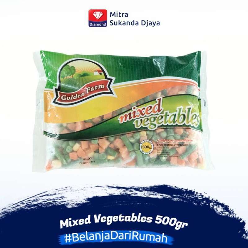 Jual Mixed Vegetables Golden Farm 500Gr. di Seller Otiss Frozen Food ...