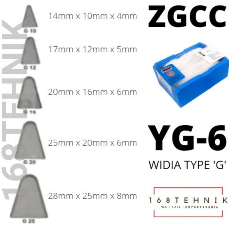 Jual Mata Widia Yg6 G30 Carbide / Pahat Widia Yg-6 G30 / Betel Widia ...