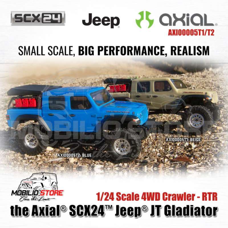 Jual Axial SCX24 Jeep JT Gladiator RC Car 1/24 Scale 4WD RTR Crawler di ...