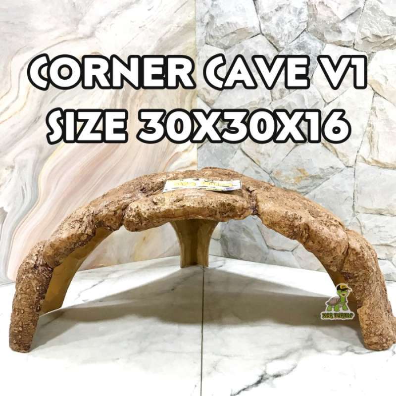 Promo CORNER CAVE V1 HIDING CAVE TORTOISE BALLPYTHON SULCATA PANANA ...