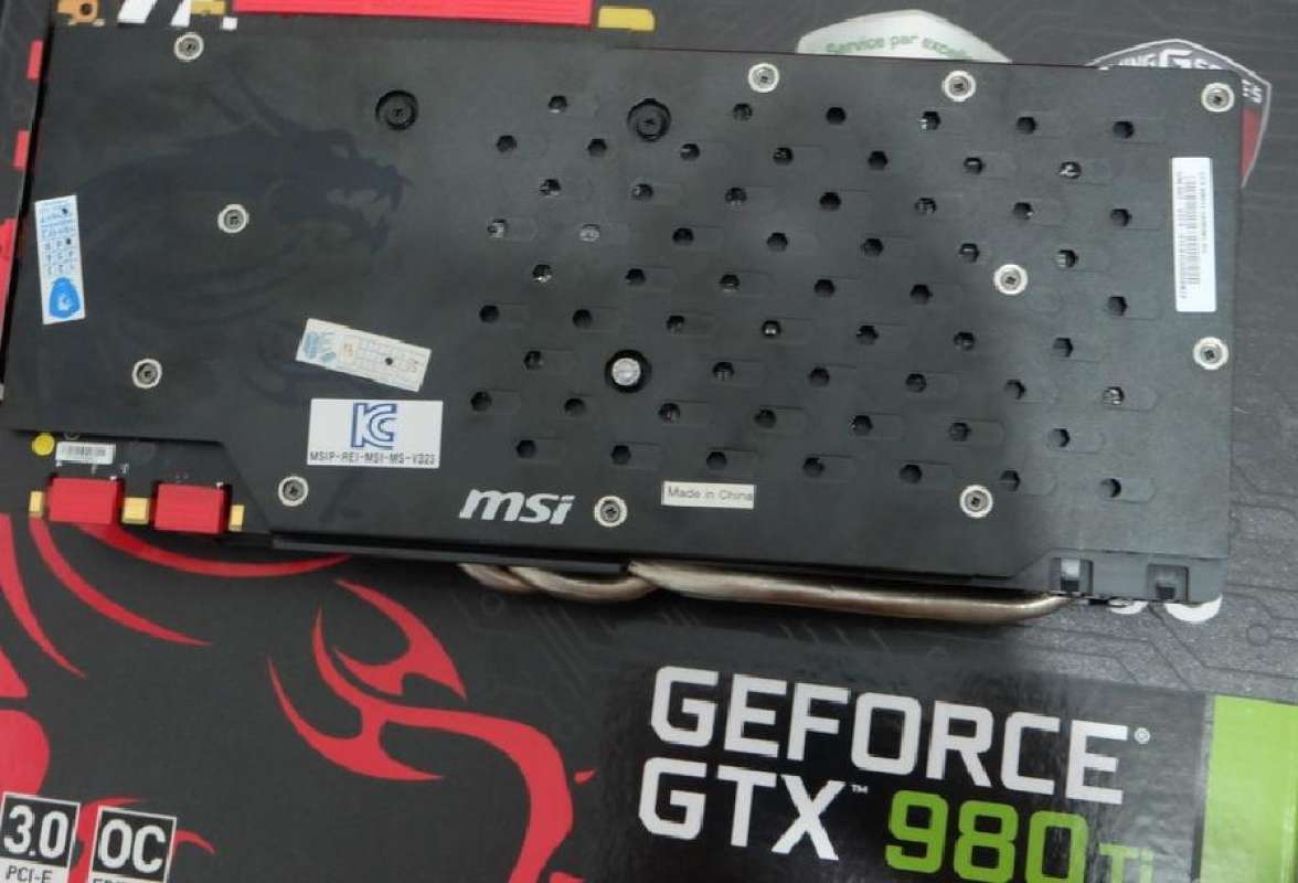 Jual msi gtx 980ti gaming 6G mulus like new garansi panjang di Seller Temanponsel - Jaka Setia ...