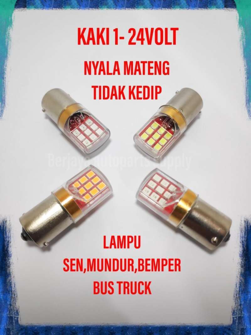 Jual [1set] Lampu Led Kaki1 24v 18 Mata Sein Mundur Bemper Bus Truck ...