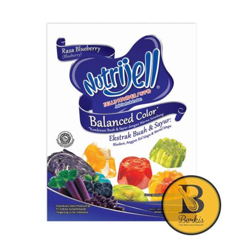 Jual Nutrijell Balanced Color Blueberry 15 Gr / Jelly Jeli Powder di ...
