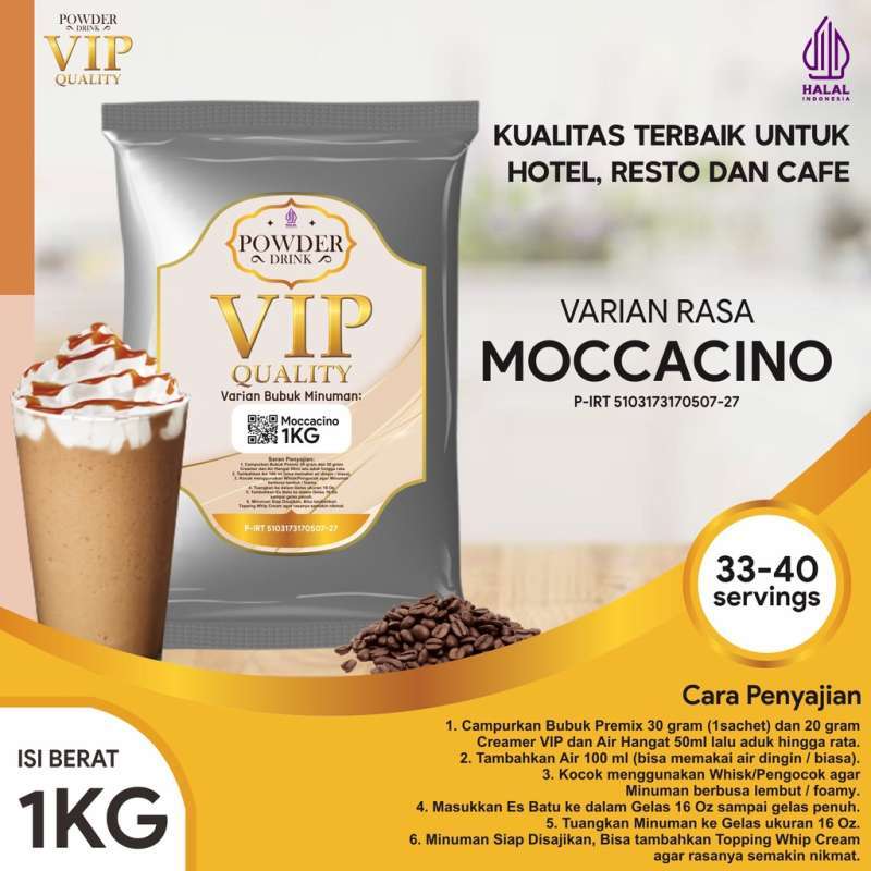 Promo Bubuk Minuman Kualitas VIP Rasa Moccachino 1 Kg Mocachino Bubuk ...