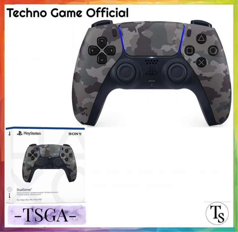 Jual Stick Stik PS5 DualSense Wireless Controller Gray Camouflage di ...