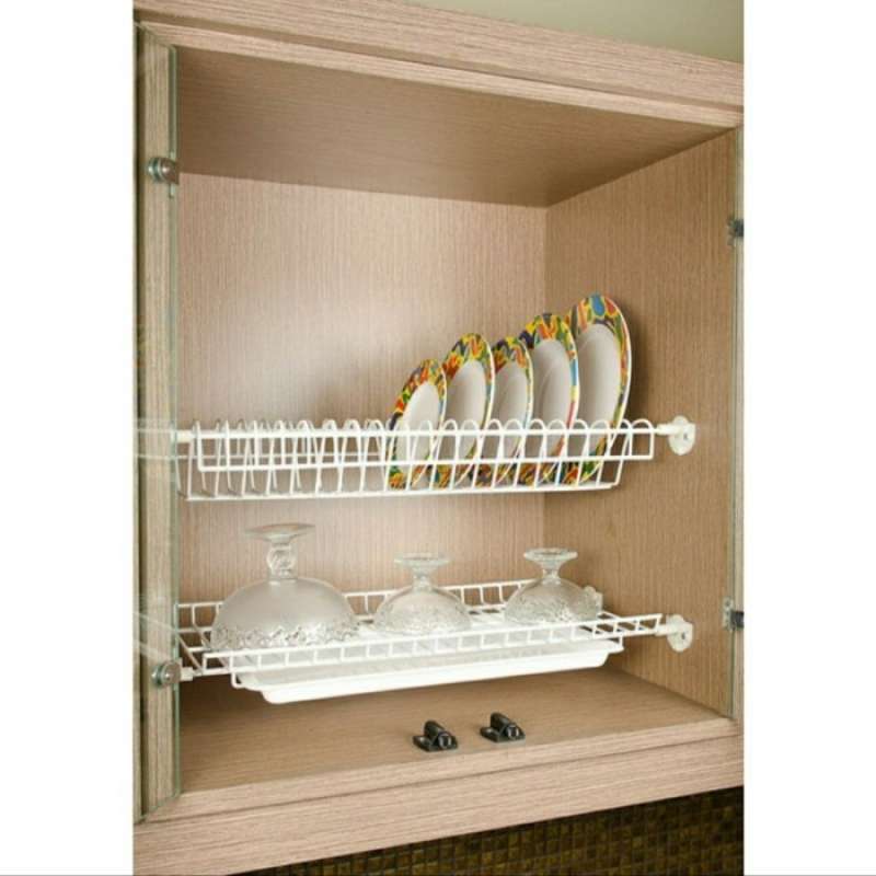 Jual Rak Piring Modelline P55 L + T Rak Gelas Rak Serbaguna Dalam ...