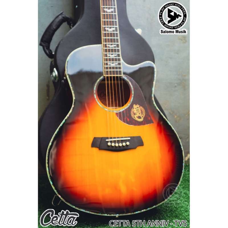 Jual Gitar Akustik Elektrik Cetta 5th Anniversary Varian Warna ...
