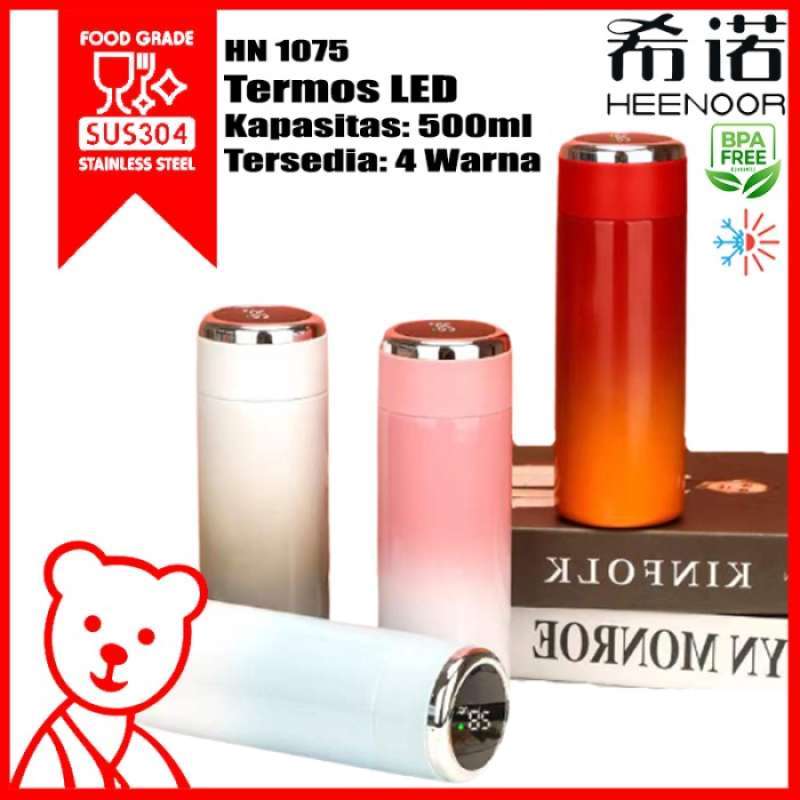 Jual Termos Temperatur Led Polos 420ml Sus 304 Hn-1075 [bisa Ganti Baterai] Di Seller Snj Intan ...